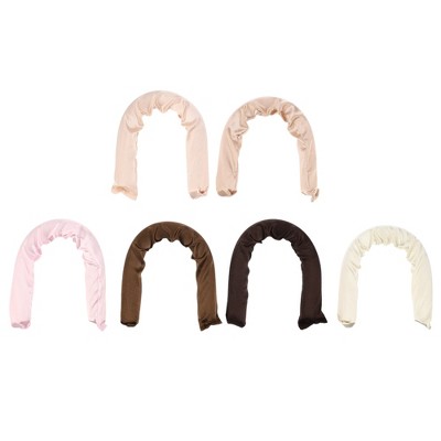 Unique Bargains Heatless Hair Curler Curling Rod Champagne 2 Set : Target