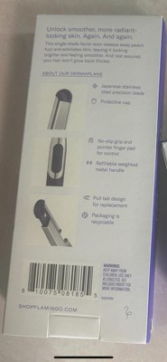 Flamingo Dermaplane Razor - Reusable Facial Razor - 1 Razor Handle - 2 ...