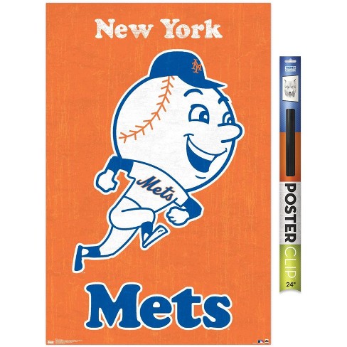 Trends International Mlb New York Mets - Retro Logo 11 Unframed Wall ...