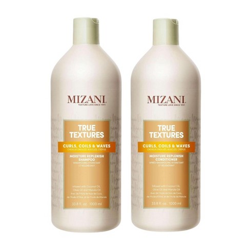 Mizani True Textures Moisture Replenish Shampoo & Conditioner (33.8 Oz ...