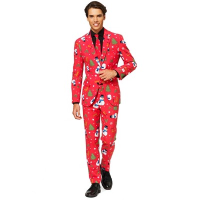 Opposuits Men's Christmas Tuxedo - Velvet X-mas Holiday Outfit - Slim ...