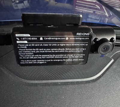 Rexing V3c Dual Channel Front And Cabin 1080p Dash Cam With App Control ...