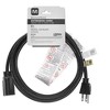 Monoprice 3-prong Extension Cord - 6 Feet - Black | Nema 5-15p To Nema 5-15r, 16awg, 13a : Target
