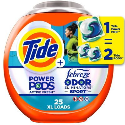 Tide Febreze Odor Laundry Detergent - Sport - 40oz/25ct : Target