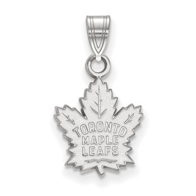Black Bow Jewelry Sterling Silver Toronto Maple Leafs Nhl Small Pendant ...