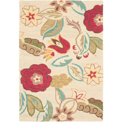 Blossom Blm671 Hand Hooked Area Rug - Beige/multi - 4'x6' - Safavieh ...