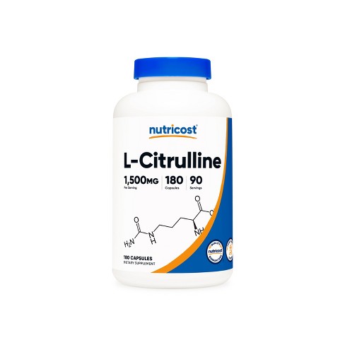 Nutricost L-citrulline Capsules (1500 Mg) (180 Capsules) : Target