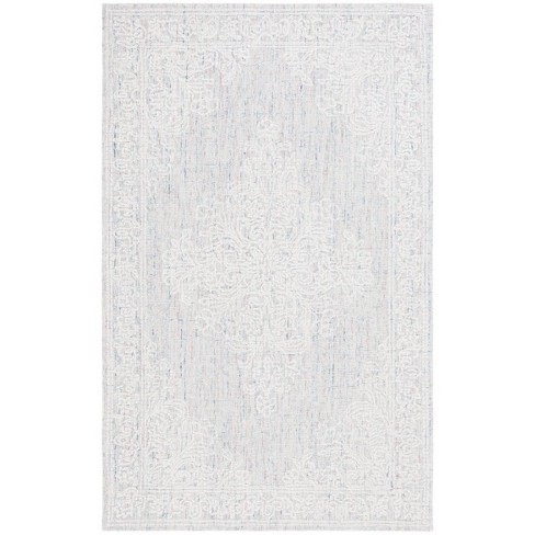 Ebony Ebn113 Hand Tufted Area Rug - Light Grey/ivory - 4'x6' - Safavieh ...