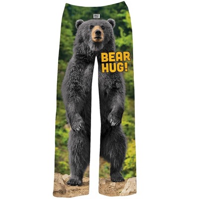 Collections Etc Bear Hug Elastic Waist Lounge Pants With Pockets Medium ...