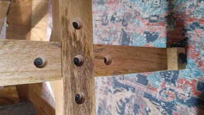 70" Wood Coat Rack With Metal Hooks - Brown/black - Hearth & Hand™ With ...