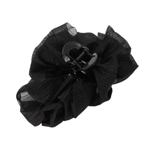 Unique Bargains Women's Elegant Hair Clips 6.5"x5.31"x1.89" Black 1 Pc ...