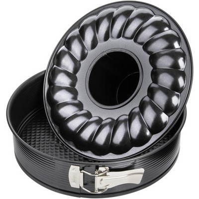 Zenker Nonstick 10-inch Springform Pan With 2 Bases, Black : Target