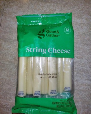 Low-moisture Part-skim Mozzarella String Cheese - 12oz/12ct - Good ...