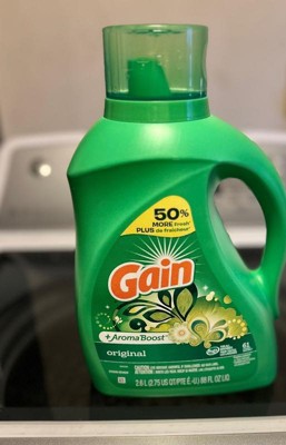 Gain + Aroma Boost Original Scent He Compatible Liquid Laundry ...