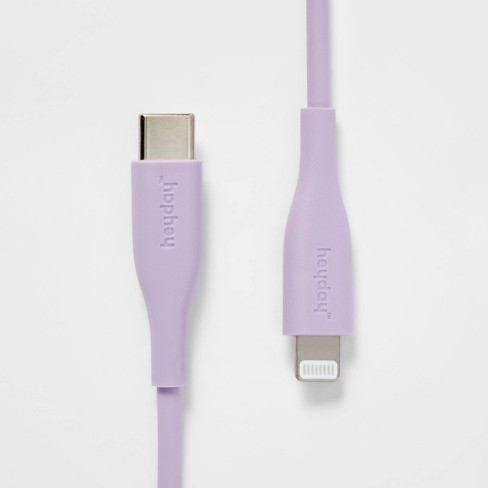 3' Lightning To Usb-c Round Cable - Heyday™ Pastel Lavender : Target