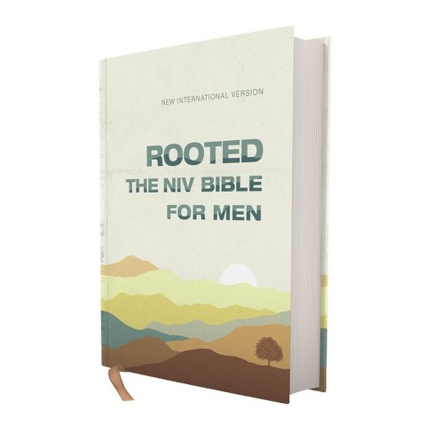 Rooted: The Niv Bible For Men, Hardcover, Cream, Comfort Print - By ...