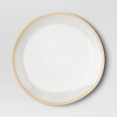4pc 10.75" Stoneware Dinner Plate Set Cream - Threshold™ Designed With ...