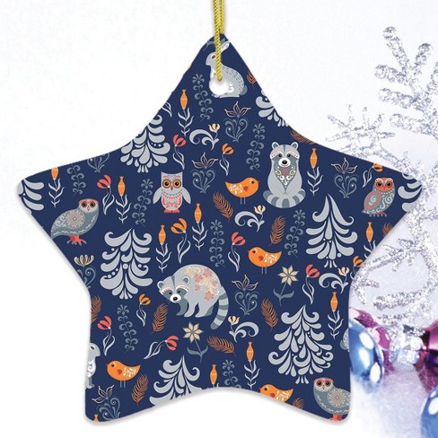 Autumn Forest Scandinavian Forest Ornament, Star Version : Target
