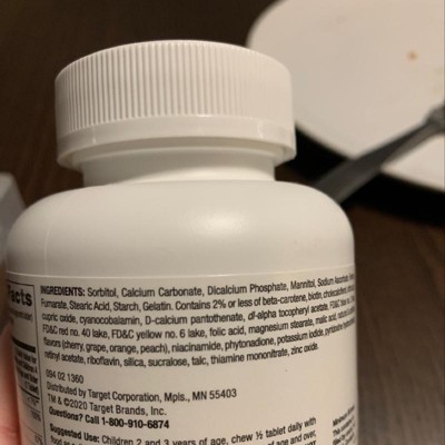 Kids' Complete Multivitamin Chewable Tablets - Orange, Grape & Cherry ...