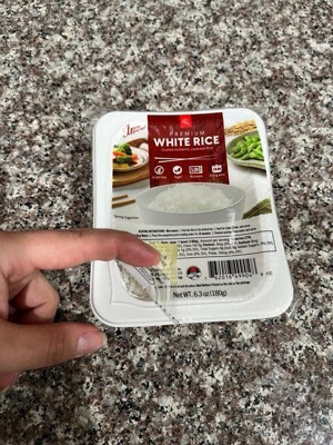 Iris 10pc (6.3oz/180g) Microwavable Instant Premium White Rice, Fully ...