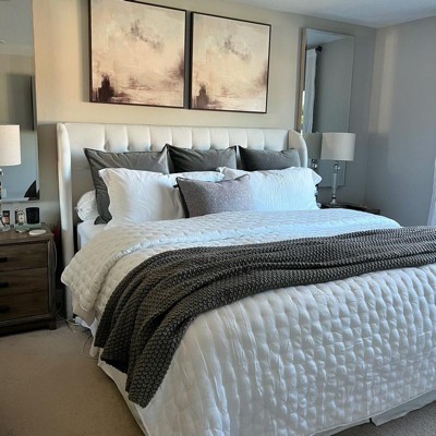 Full/queen Chunky Knit Bed Blanket White - Casaluna™ : Target