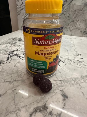 Nature Made High Absorption Magnesium Glycinate Supplement For Muscle ...