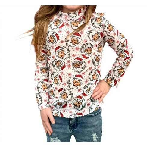 Girl Santa Mesh Top - Sterling Kreek 8 : Target