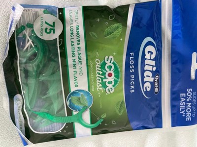 Oral-b Glide Mint Dental Floss Picks With Long Lasting Scope Flavor ...