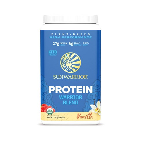 Warrior Blend Protein, Vegan Plant-based Organic Protein Powder ...