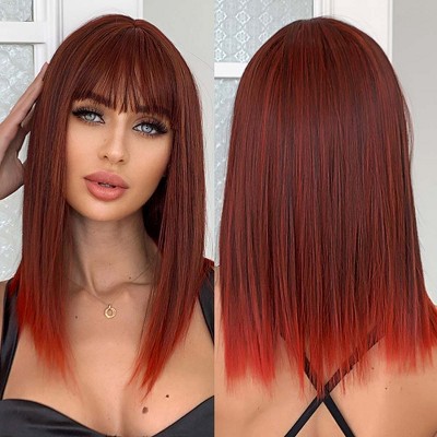 Jessie's Wig 10 Inch Short Bob Wig Synthetic Wig Mixed Color 1 Pc/Pack ...