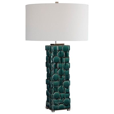 Uttermost 28385 Geometry Green Table Lamp : Target