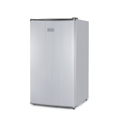 Black+decker Compact Refrigerator 3.2 Cu. Ft. With True Freezer, Silver ...