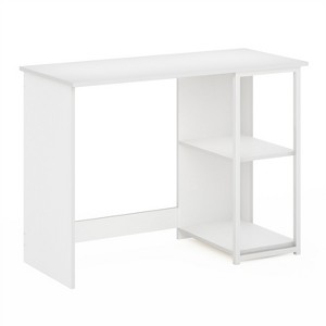 HomeStock 64 in.H White Color Particle Board Computer Desks with Open ...