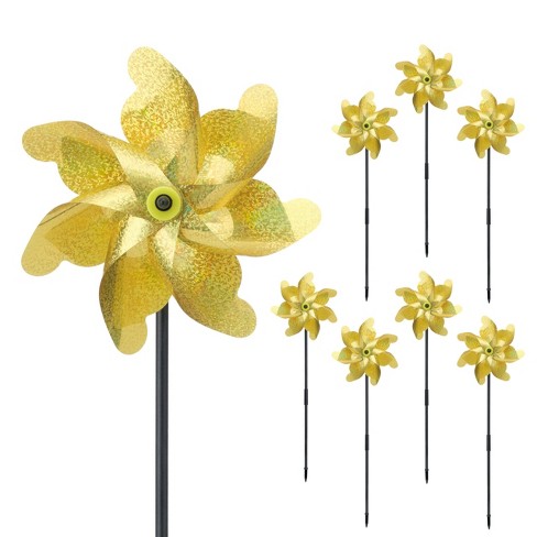 Bird Blinder Premium Pinwheels Sparkly Holographic Wind Spinners Set Of ...