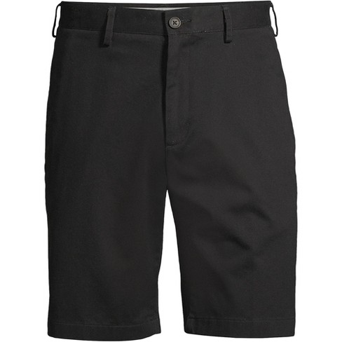 Lands' End Men's Traditional Fit 9" No Iron Chino Shorts - 37 - Black ...