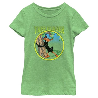 Girl's Looney Tunes Tree Hugger T-shirt - Green Apple - X Small : Target
