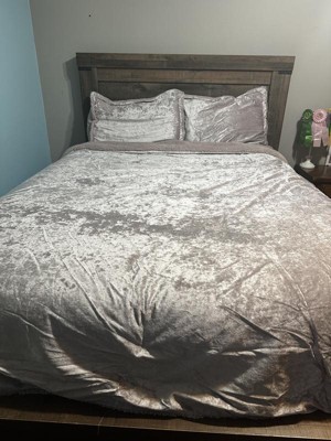 Twin/twin Xl Arabella Crushed Velvet To Faux Shearling Soft Reversible ...