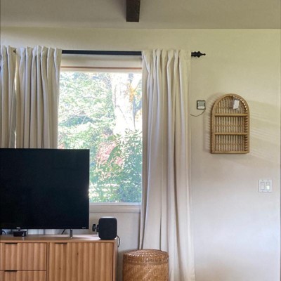 12" X 20" Wood And Rattan Wall Shelf Natural - Threshold™ : Target