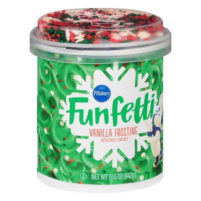 Pillsbury Funfetti Holiday Vanilla Frosting - 15.6oz : Target