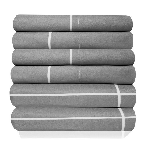 6 Piece Window Pane Printed Sheet Set, Deluxe Ultra Soft 1500 Series ...