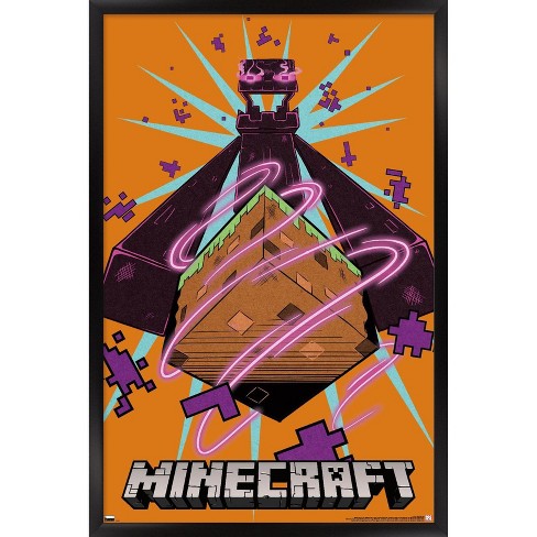Trends International Minecraft - Enderman Framed Wall Poster Prints ...