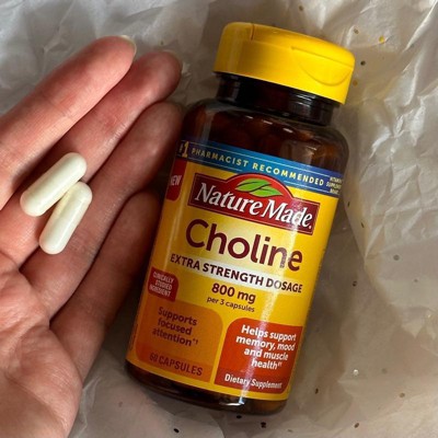 Nature Made Choline Capsules - 60ct : Target