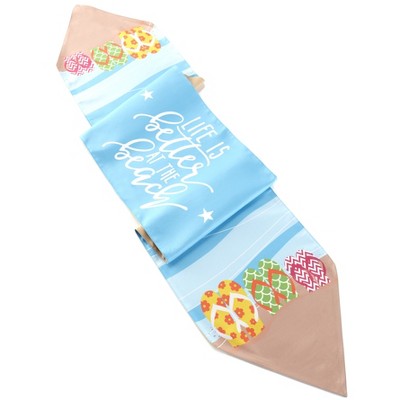 The Lakeside Collection Flip-flop Table Runner Or Set Of 4 Placemats ...