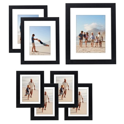 5pc Gallery Frame Box Set Transitional Black - Kate & Laurel All Things ...