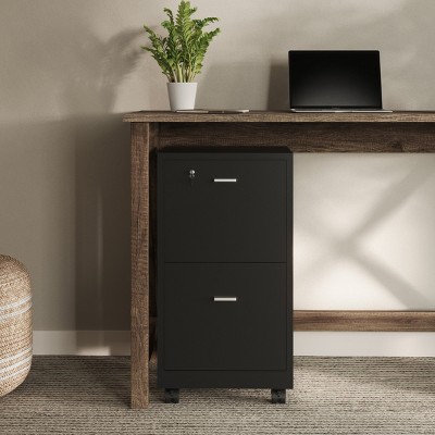 Space Solutions 18" Deep 2 Drawer Letter Width Vertical File Cabinet ...