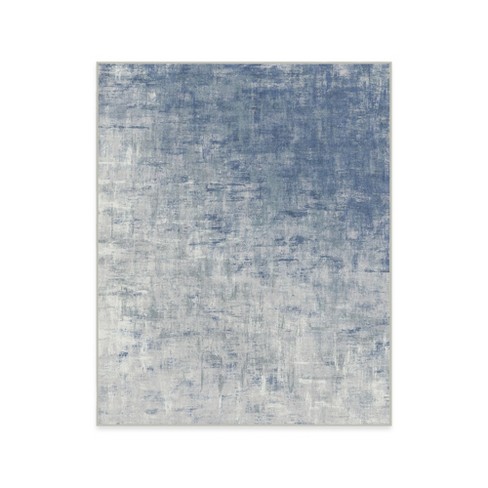 Ruggable Impasto Washable Modern Ombre Area Rug - Impasto Slate Blue 8 ...