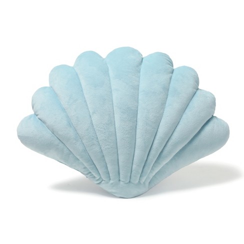 Amelie Home Nautical Blue Seashell Shaped Throw Pillow : Target