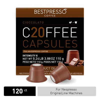 Bestpresso Coffee For Nespresso Original Machine 120 Pods Certified ...