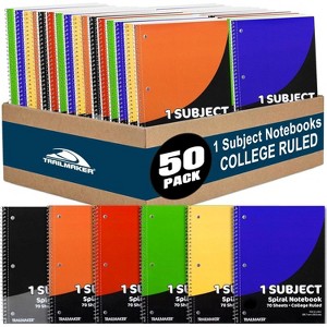 Trail maker (50 pack) Bulk Notebooks, One Subject Notebooks College ...