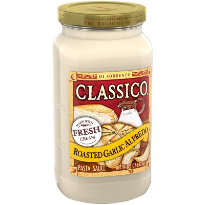 Classico Roasted Garlic Alfredo Pasta Sauce - 15oz – Target Inventory ...